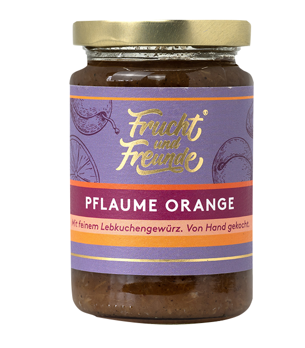 Pflaume Orange Vanille Lebkuchen Fruchtaufstrich – Frucht und Freunde
